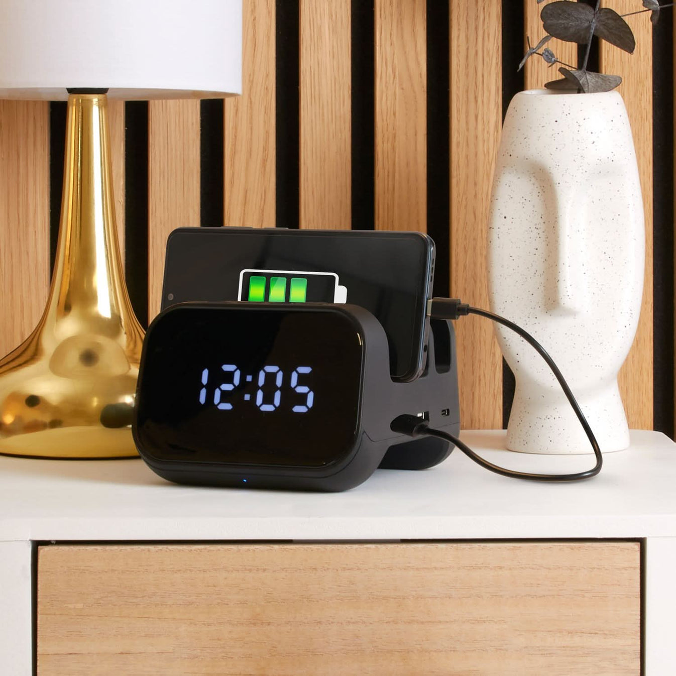 RÉVEIL ORGANISATEUR DE CHARGE USB – La Chaise Longue